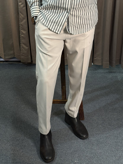 Classic Fit Formal Pant - Beige – Luxx Loom
